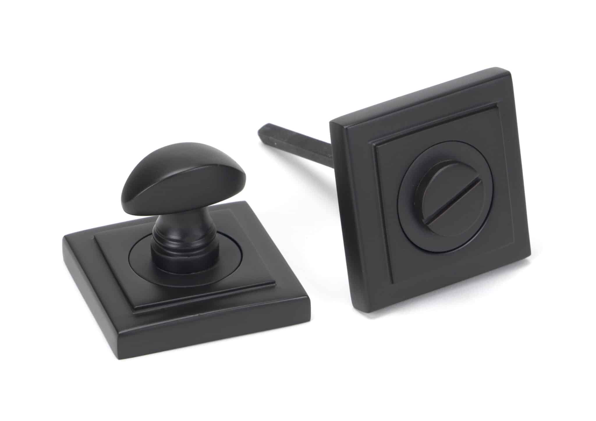 Aged Bronze Round Thumbturn Set (Square) |Handles At Heart