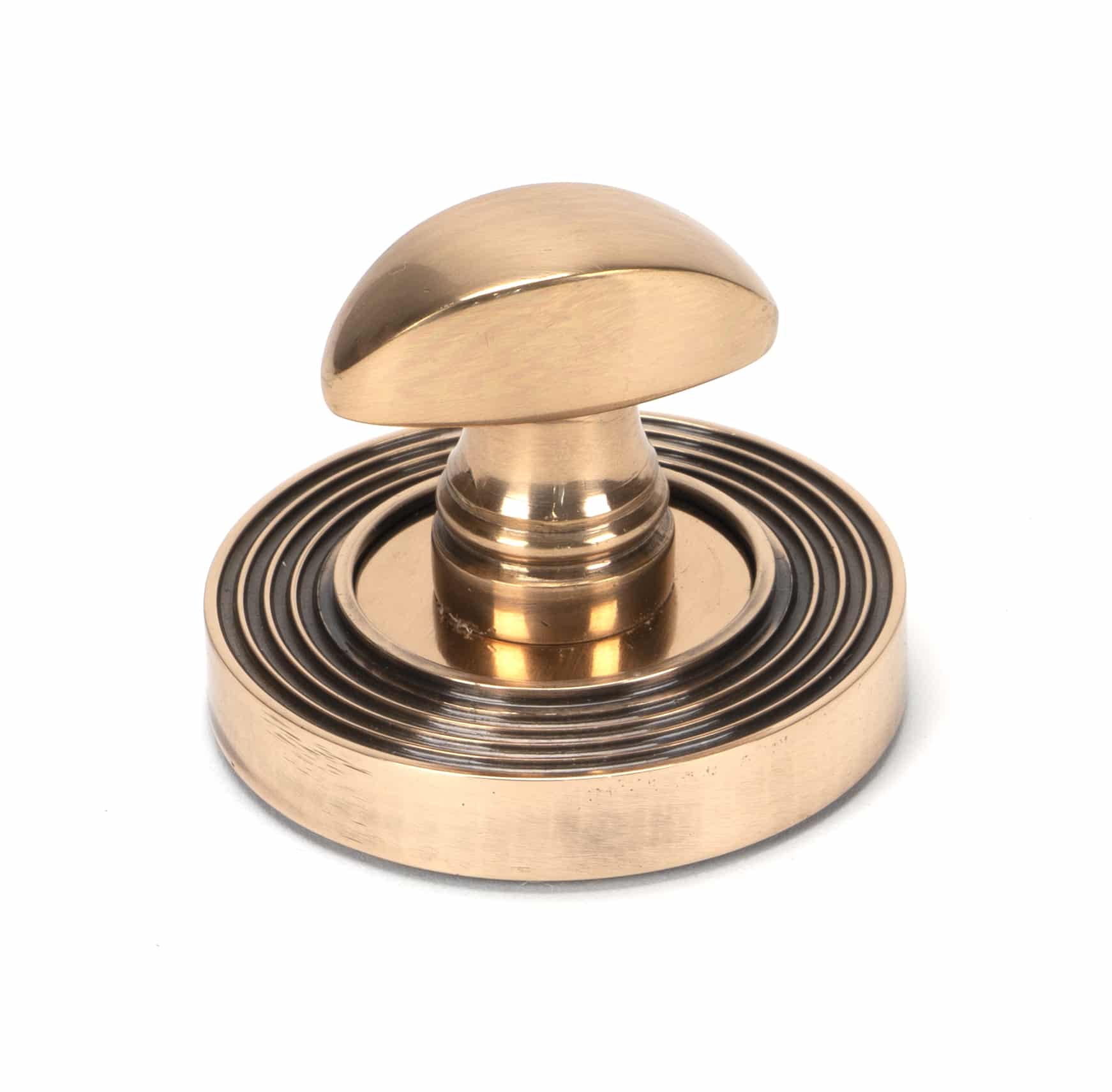 Polished Bronze Round Thumbturn Set (Beehive) |Handles At Heart
