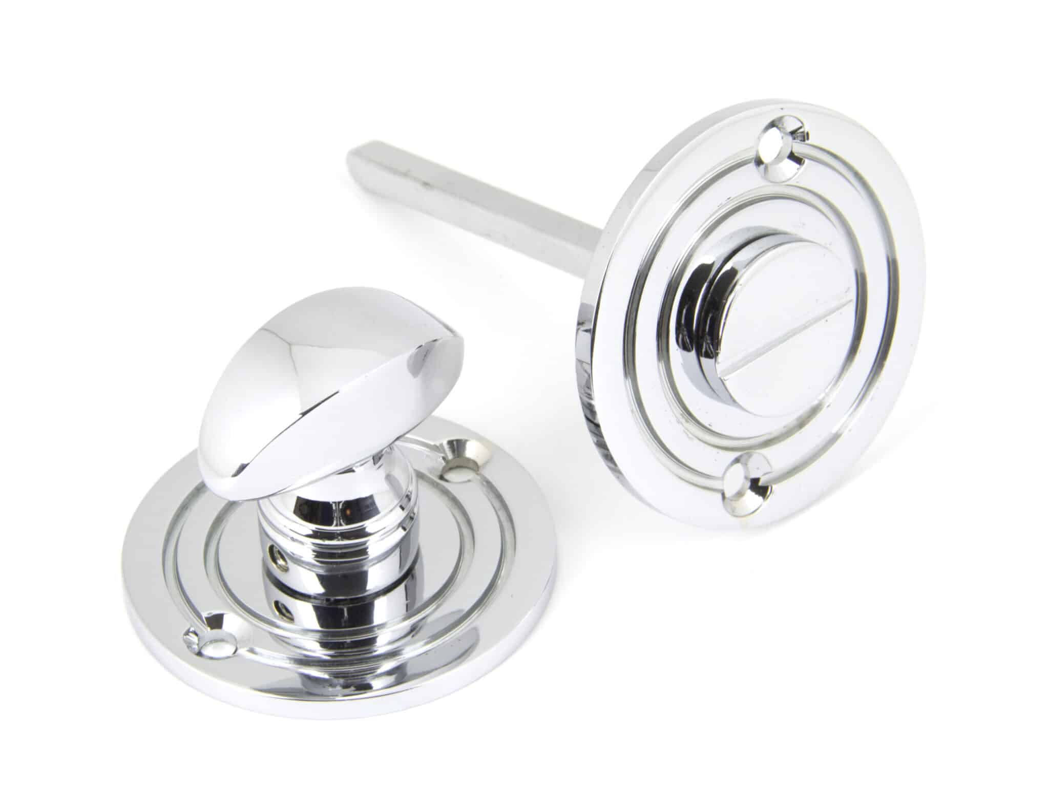 Polished Chrome Round Bathroom Thumbturn |Handles At Heart