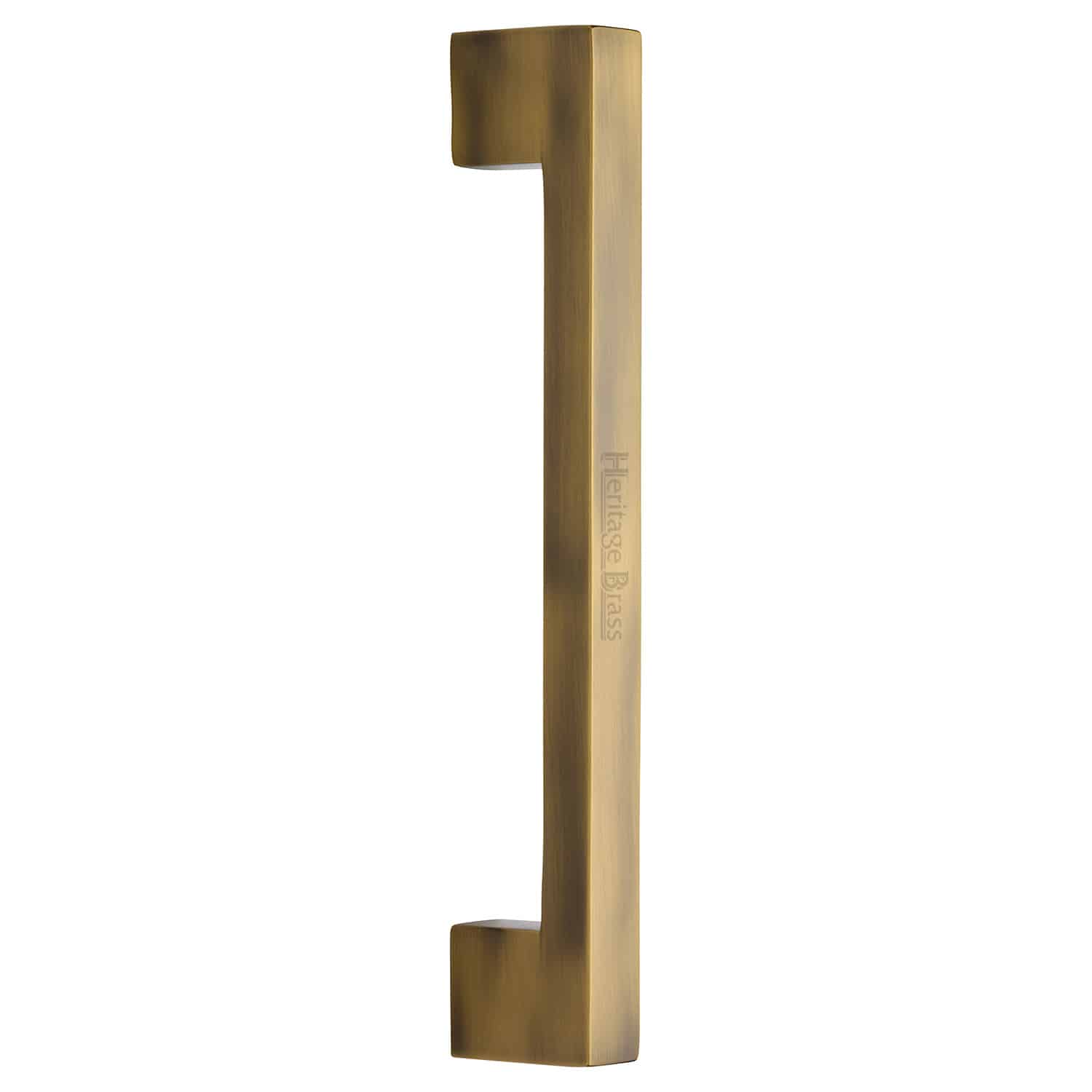 Heritage Brass Door Pull Handle Urban Design 305mm Antique Brass Finish ...