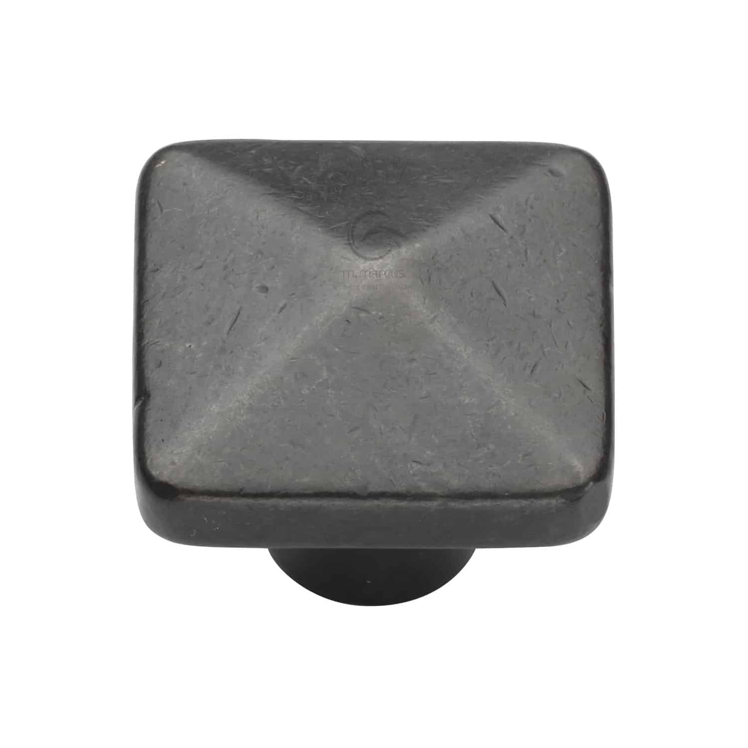 Rustic Dark Bronze Cabinet Knob Square Pyramid Design 38mm |Handles At ...