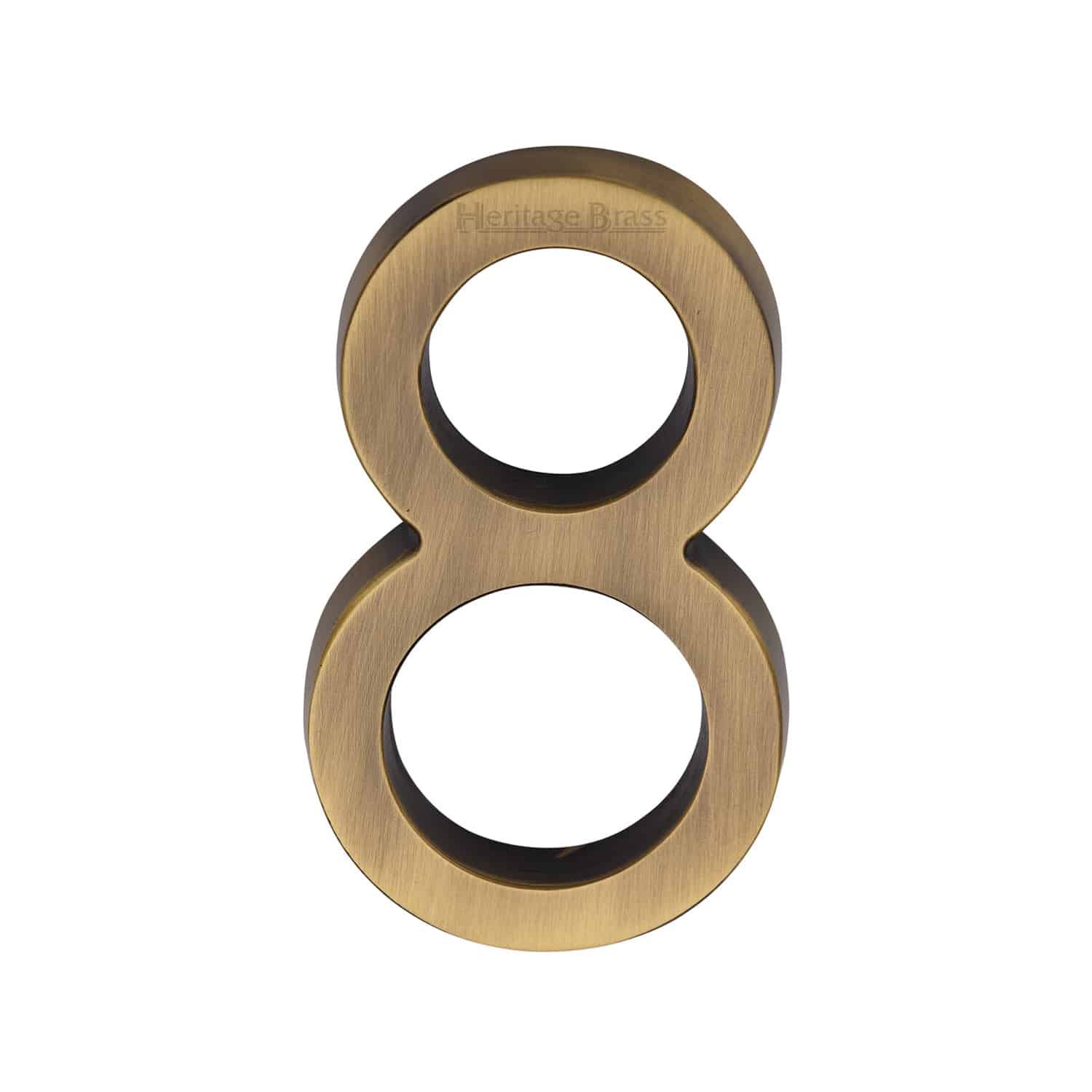 Heritage Brass Numeral 8 Concealed Fix 76mm (3") Antique Brass finish ...